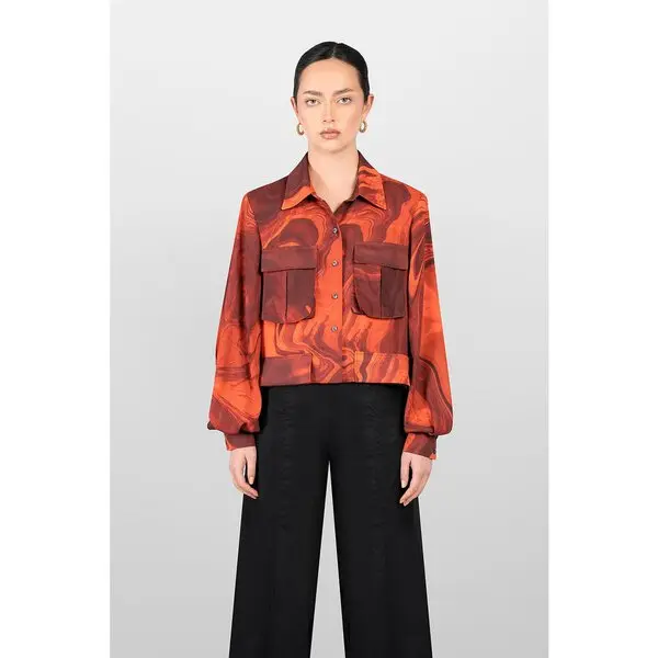 LAURA APARICIO Short Sahariana Blouse