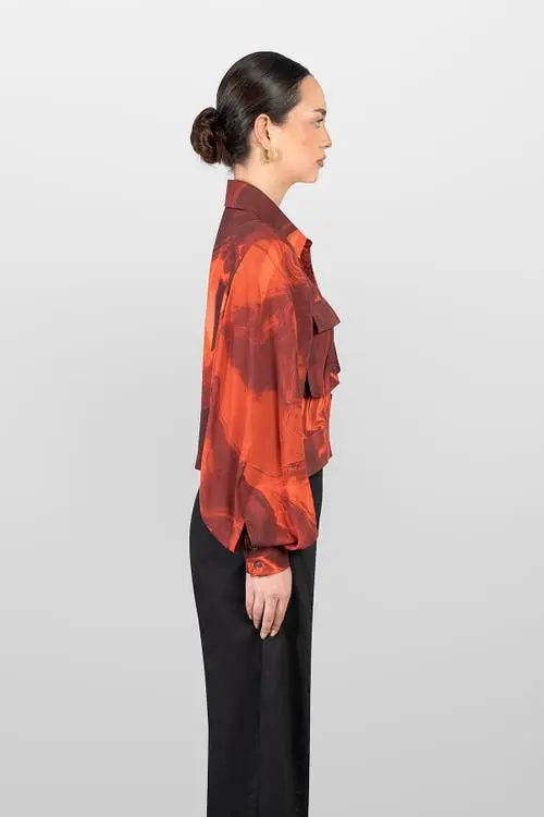 LAURA APARICIO Short Sahariana Blouse