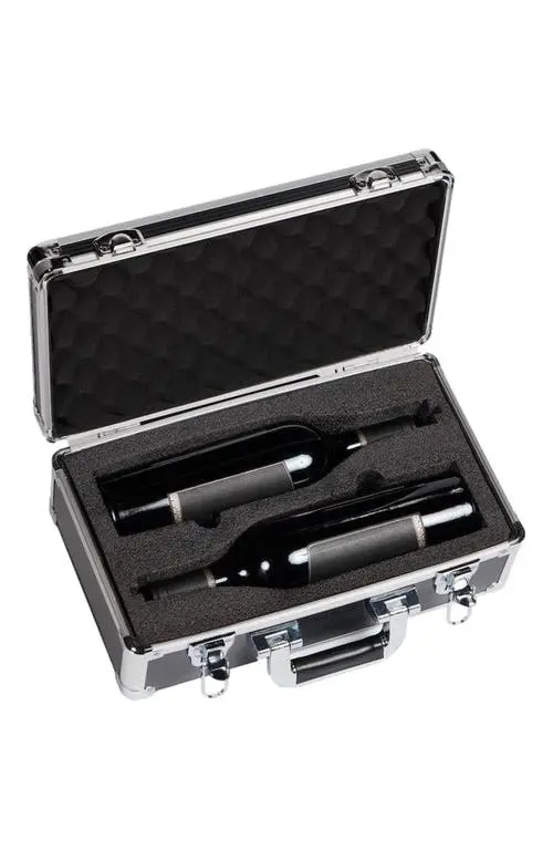VINGARDEVALISE Two-bottle Wine Case - Silver