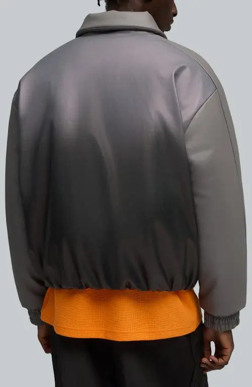 PUMA Oversized Faux Leather Bomber Jacket