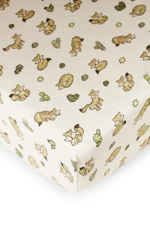 L'OVEDBABY Organic Cotton Crib Sheet - Little Fox