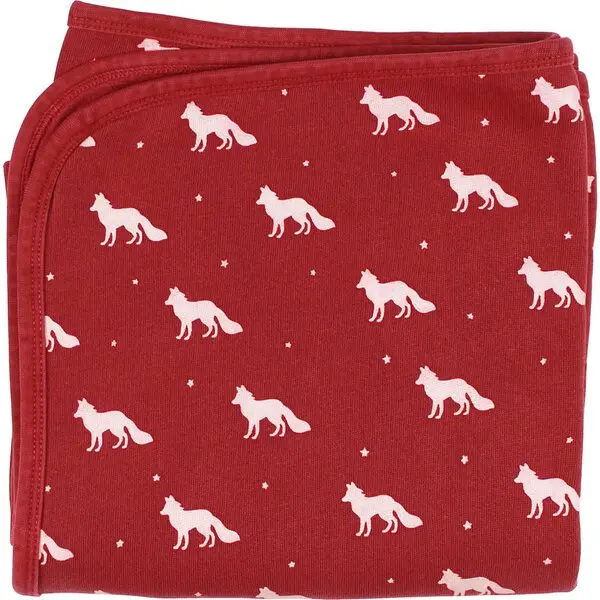 L'OVEDBABY Cozy Organic Cotton Baby Blanket - Cherry Fox