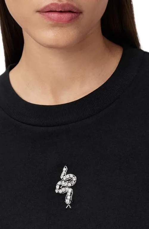ALLSAINTS Rhea Lisa Embellished Graphic T-shirt