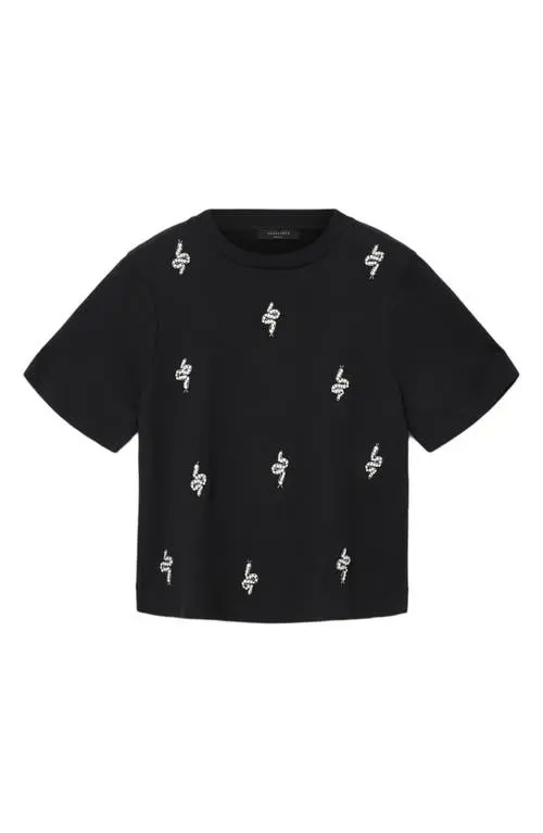 ALLSAINTS Rhea Lisa Embellished Graphic T-shirt