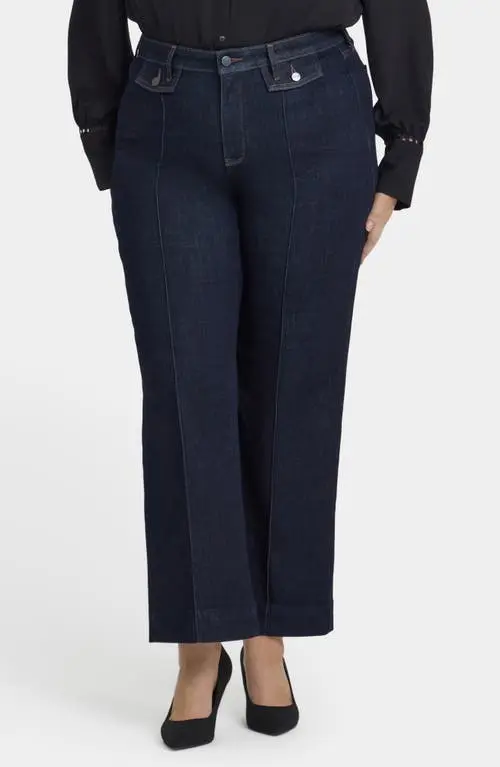 NYDJ Teresa Slit Hem Wide Leg Jeans - Magical