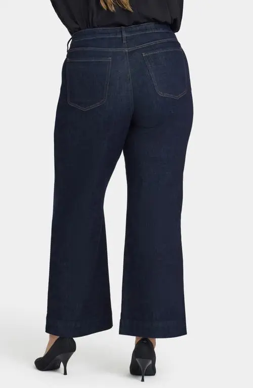 NYDJ Teresa Slit Hem Wide Leg Jeans - Magical
