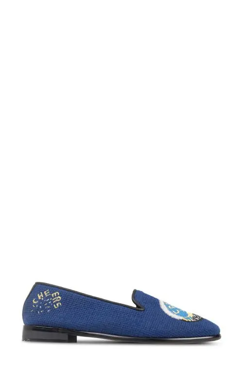 BYPAIGE Needlepoint Loafer - Navy