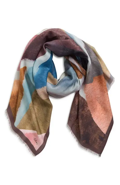 Echo Gallery Fringe Scarf - Slate