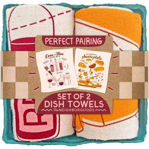 THE NEIGHBORGOODS Perfect Pairingdish Towel Set Of 2 - No Color