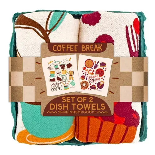 THE NEIGHBORGOODS Coffee Breakdish Towel Set Of 2 - No Color