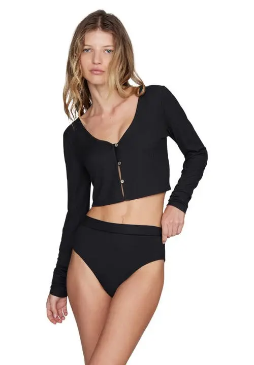 CUUP The Cropped Cardigan - Black