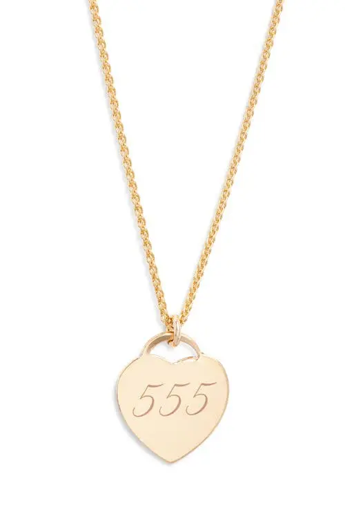 SET & STONES Alice Angel Numbers Pendant Necklace - Gold/555