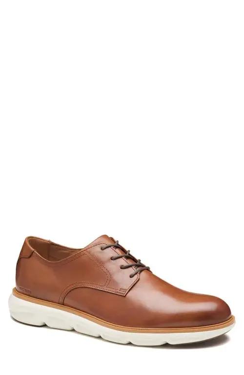 Johnston & Murphy Larkin Plain Toe Derby - Tan Italian Calfskin