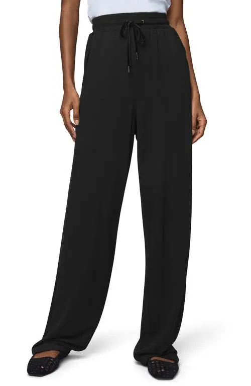Splendid Supersoft Trim Wide Leg Pants - Black
