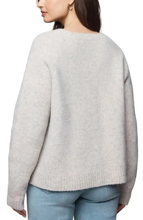 Splendid Melina Relaxed-fit Wool-blend Sweater - Pale Oak White Heather