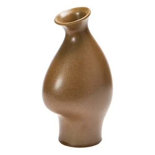 STORIED HOME Stoneware Organic Shaped Vase