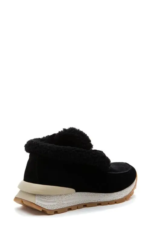 275 CENTRAL Quinn Genuine Shearling Lined Sneaker Boot - Black