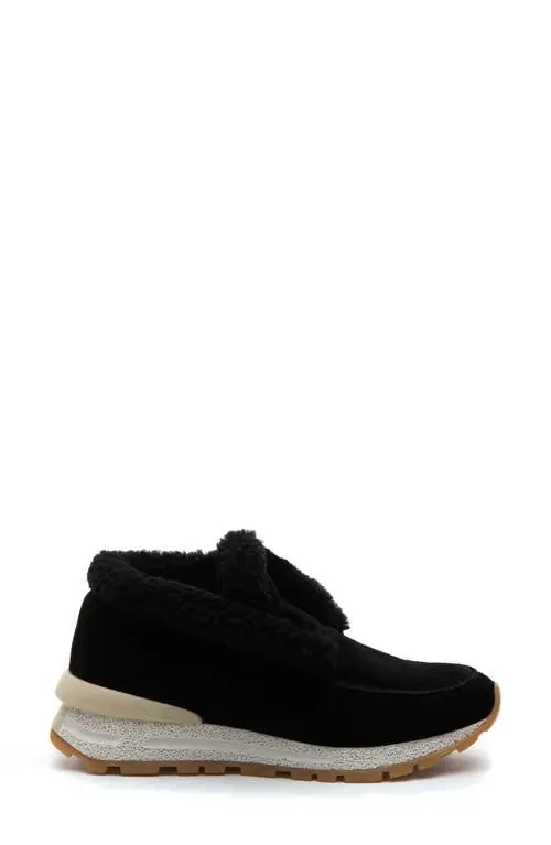 275 CENTRAL Quinn Genuine Shearling Lined Sneaker Boot - Black