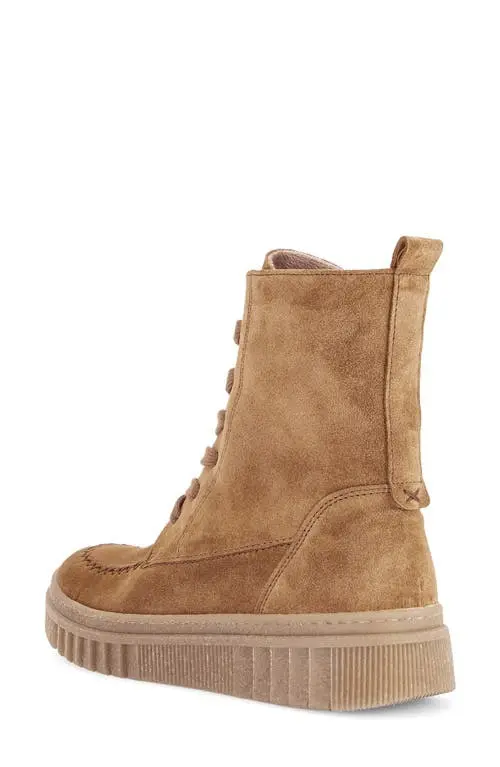 Gabor Lace-up Leather Boots - Walnut