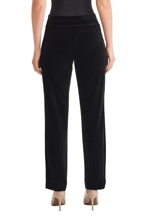 Jones New York Pull-on Straight Leg Trousers - Jones Black