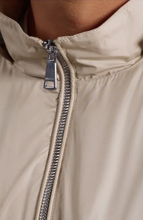 Bugatchi Water Repellent Windbreaker With Removable Hood - Limestone