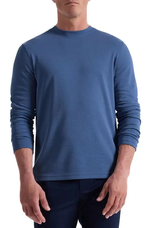 Bugatchi Orion Ottoman Long Sleeve T-shirt - Cobalt