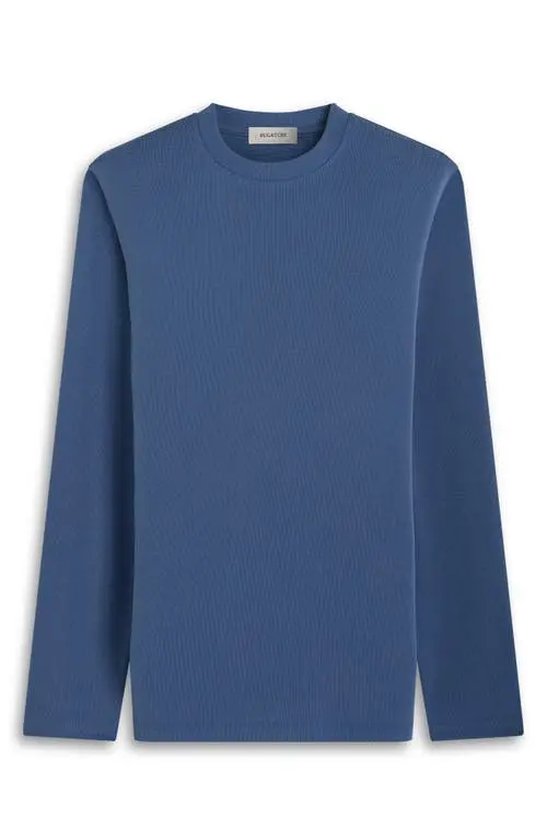 Bugatchi Orion Ottoman Long Sleeve T-shirt - Cobalt