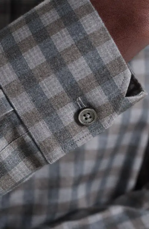 Bugatchi Karl Shaped Fit Plaid Cotton Button-up Shirt