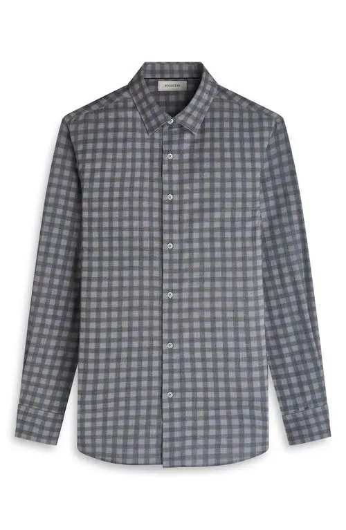 Bugatchi Karl Shaped Fit Plaid Cotton Button-up Shirt