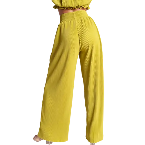 RICHANTEE High-waisted Pleated Wide Leg Pants