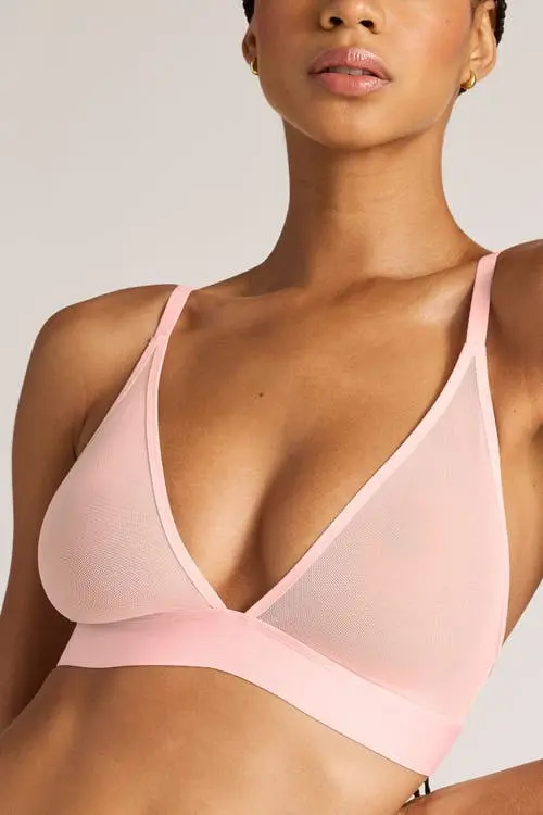 NEGATIVE UNDERWEAR Sieve Triangle Bra - Shell