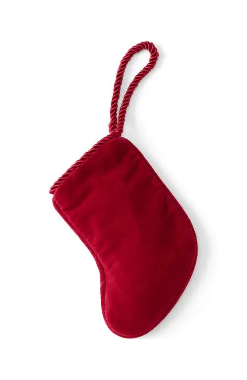 LANDS' END Mini Needlepoint Christmas Stocking