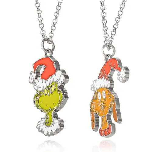 DR. SEUSS The Grinch And Max Pendant Necklace