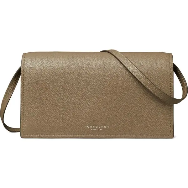 Tory Burch Perry Wallet Crossbody Bag - Wild Mushroom