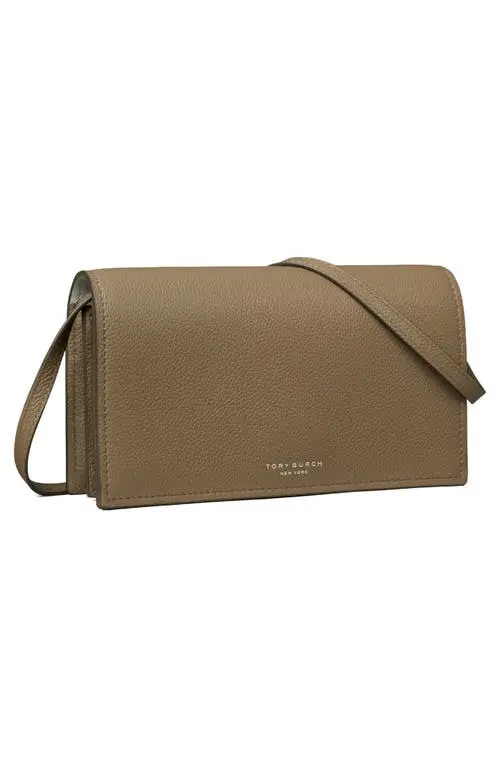 Tory Burch Perry Wallet Crossbody Bag - Wild Mushroom