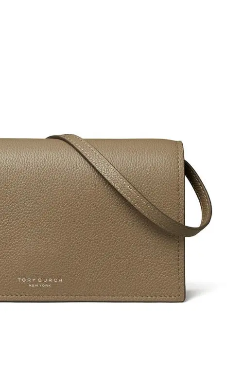 Tory Burch Perry Wallet Crossbody Bag - Wild Mushroom