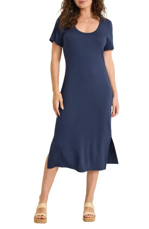 Tommy Bahama Drapey Ponte Midi Dress - Coastline