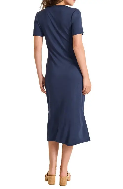 Tommy Bahama Drapey Ponte Midi Dress - Coastline