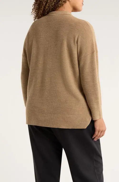 Eileen Fisher Classic Collar Merino Wool Sweater