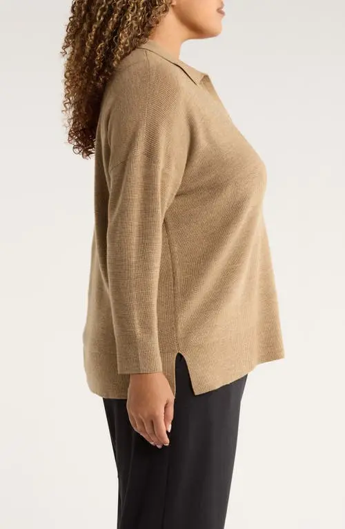 Eileen Fisher Classic Collar Merino Wool Sweater
