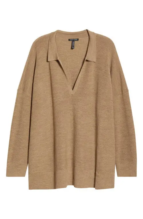 Eileen Fisher Classic Collar Merino Wool Sweater