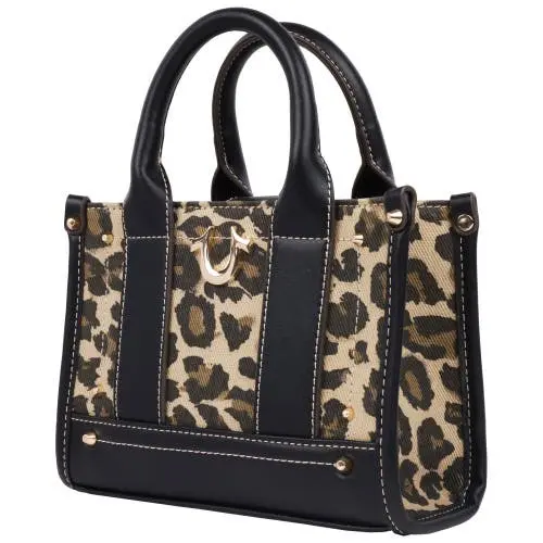 True Religion Leopard Print Mini Tote