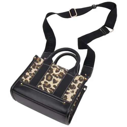 True Religion Leopard Print Mini Tote