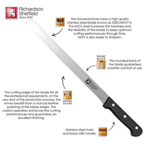 RICHARDSON SHEFFIELD Universal 12-inch Genoise/cake Knife