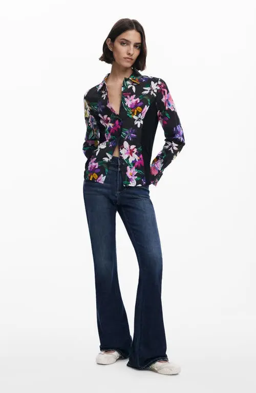 Desigual Floral Button-up Shirt