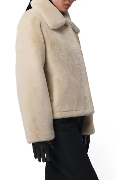 Apparis Elis Faux Fur Cropped Coat