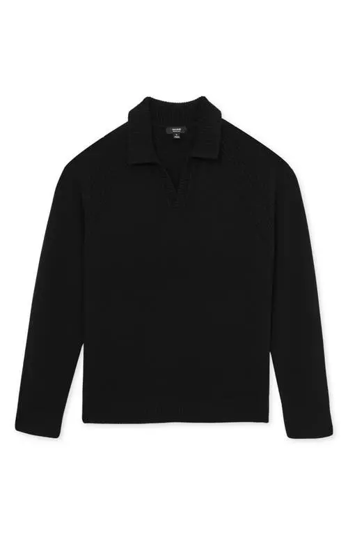 REISS Banbury Wool & Cashmere Johnny Collar Sweater