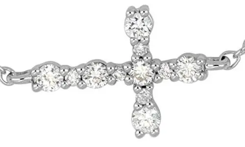 Bony Levy Rita Diamond Cross Pendant Necklace