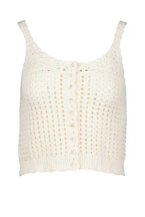 BISHOP + YOUNG Keena Open Crochet Sweater Tank