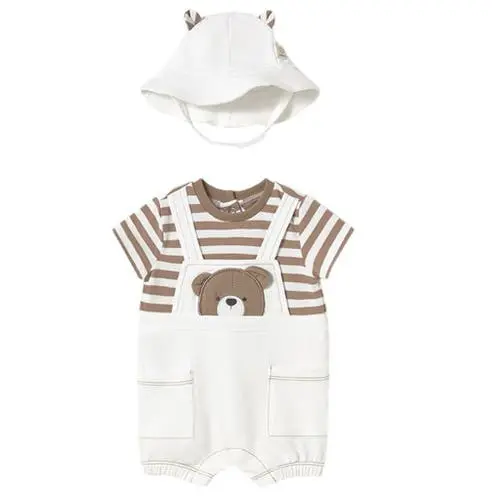 MAYORAL Knit Bunny Outfit Set - Brown
